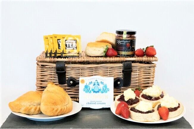 'A Taste Of Cornwall' Cream Tea & Pasty Hamper from £31.50