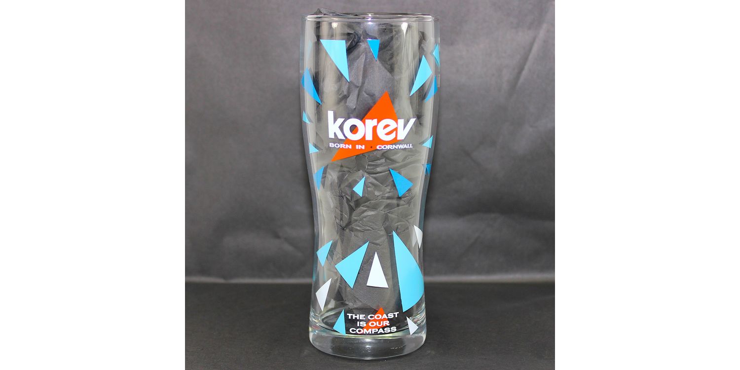 St Austell Brewery Korev Branded Half Pint Glass only £4.99