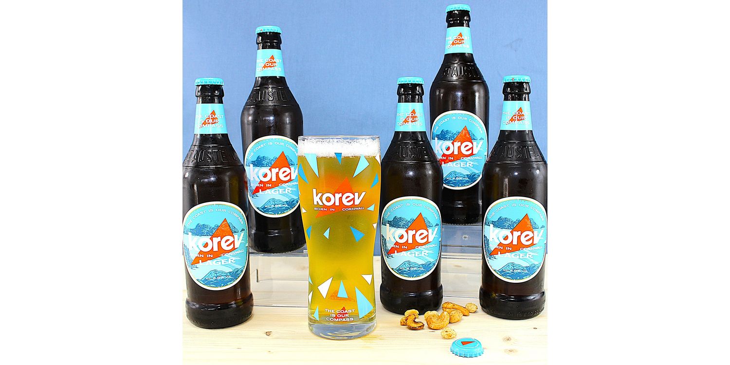 Korev Lager Five & Pint Glass Gift Set from £28.00