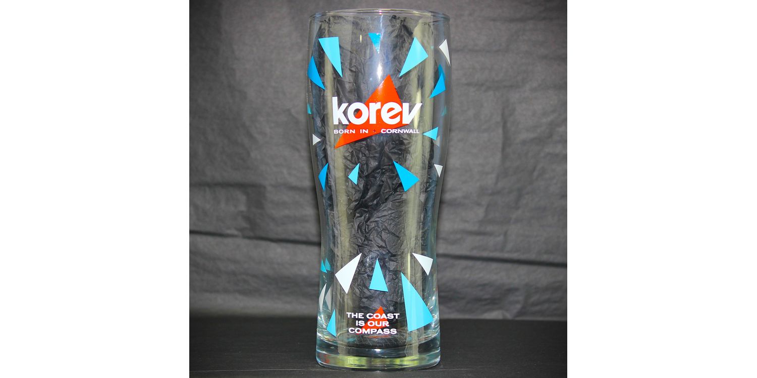 St Austell Brewery Korev Branded Pint Glass only £8.99
